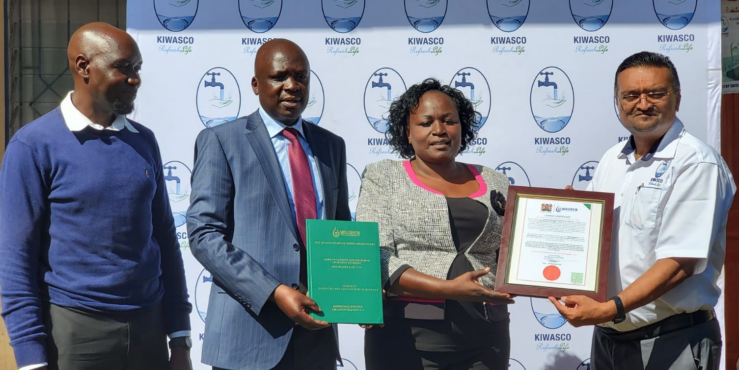 WASREB GRANTS KIWASCO AN 8-YEAR LICENSE CERTIFICATE - Kisumu Water and ...